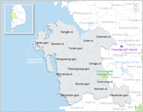 Chuncheon South Korea Map